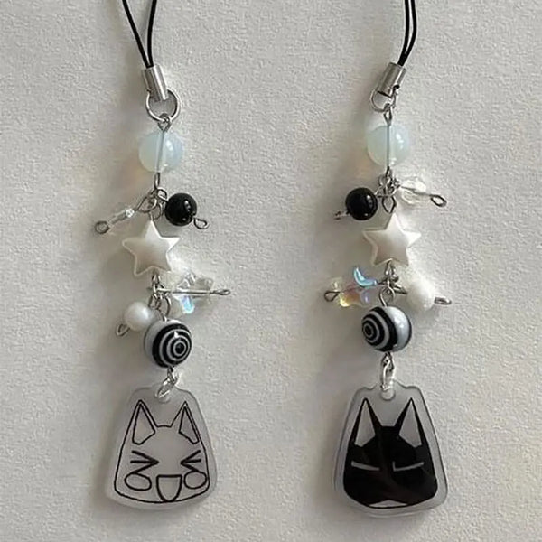 Handmade toro and kuro y2k keychain – GETADME